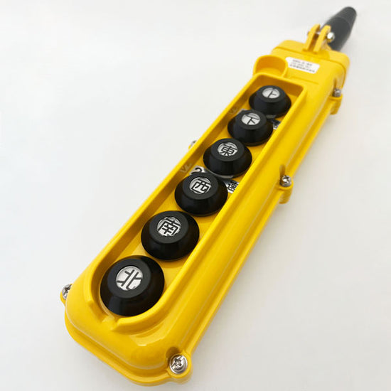 新晃電機 クレーン ホイスト テルハ 制御 電動ウインチ クレーン 押釦スイッチ ペンダントスイッチ ホイスト 防水 SBN-6-WZ SS – クレーン王国